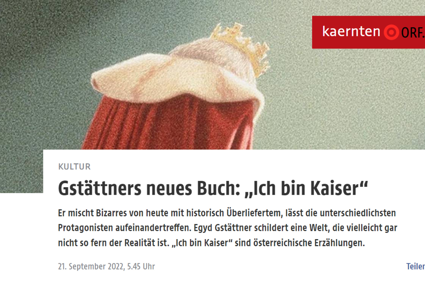 News - Egyd Gstättner